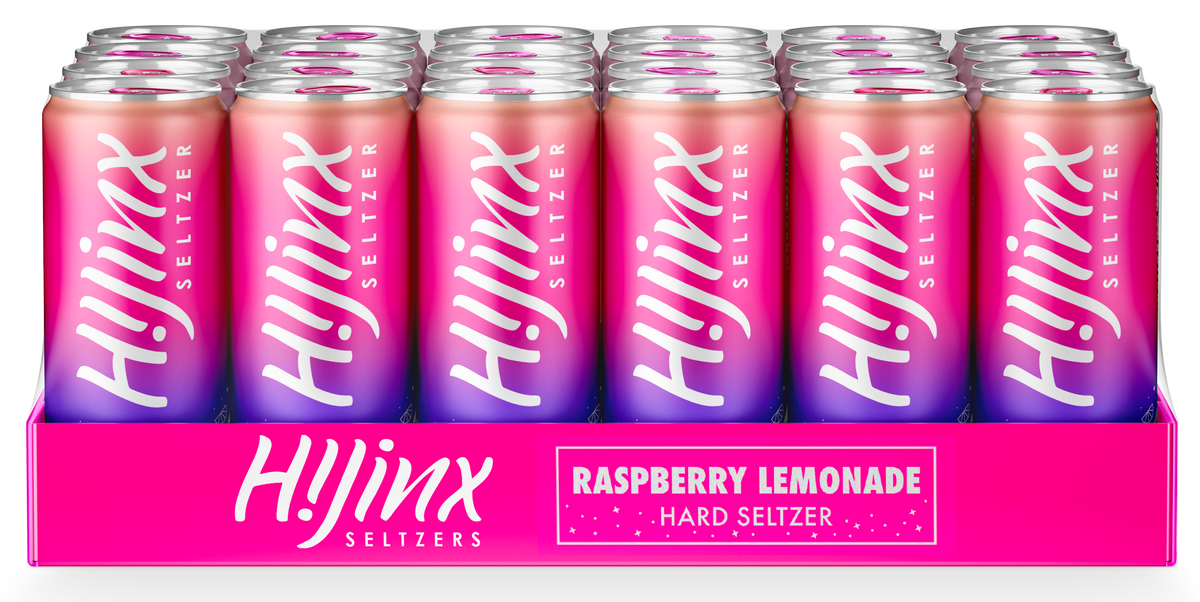 473ML Hijinx Hard Seltzer - Raspberry Lemonade x 24 – Cowbell Brewing Co.